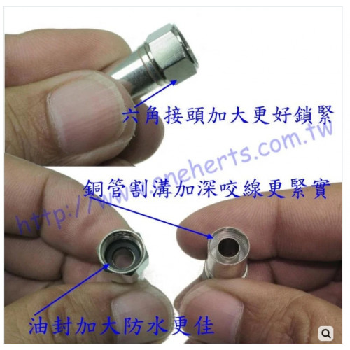 RG6ES5C2V 5C鋁鳳梨 鳳梨頭 電視接頭專業版 RG6 5C2V 5CFB 電視接頭 有線電視 BS CS 機上盒